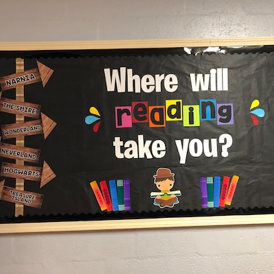 READING Bulletin Board Kit Classroom Decoration Teacher Bulletin Board ...