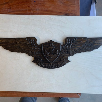 Navy Enlisted Aviation Warfare Specialist EAWS Insignia 3D Stl File for ...