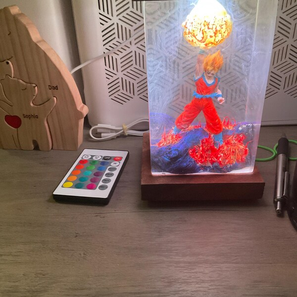 God.zill.a Monster Resin Lamp,diorama Resin Epoxy,custom Night Light ...