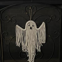 Halloween Macrame Ghost Spooky Wall Hanging for Gothic Decor V73 - Etsy ...