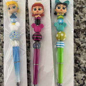 Mickey and Friends Autograph Pen, Beaded Ballpoint Pen With Disney ...