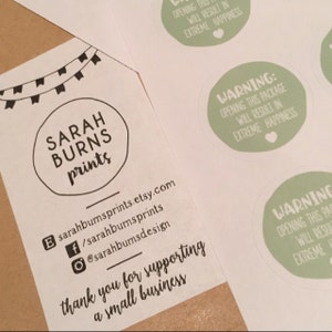 Cute Packaging Stickers, Happy Post Stickers, Cute Happy Mail Sticker ...