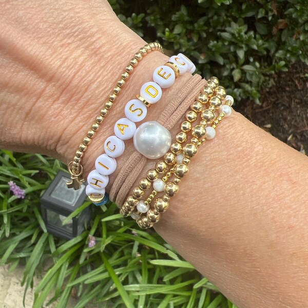 Personalized Name Bracelet Girl Mom Bracelet Birthday Date Bracelet ...