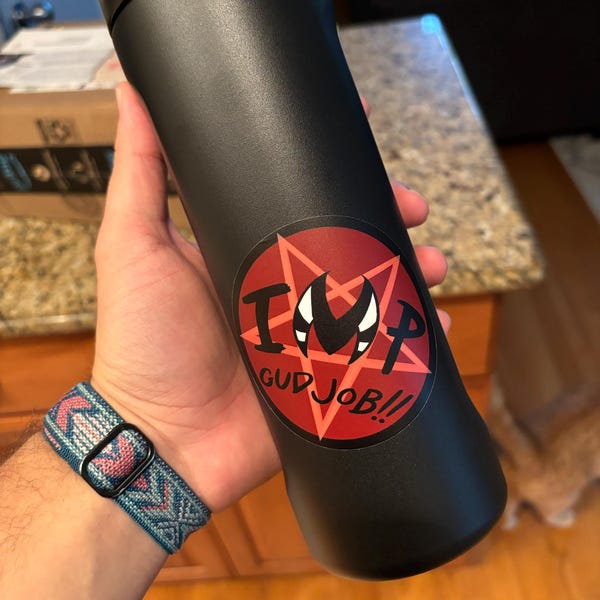 Grimace Birthday Shake Matte Sticker - Etsy