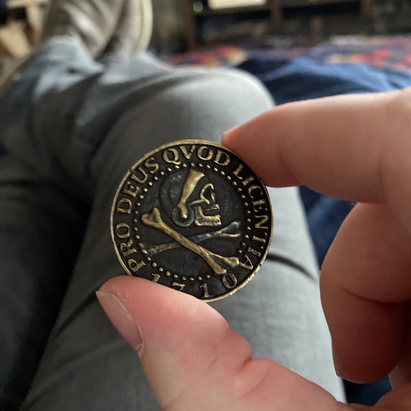 Uncharted Inspired Pirate Coin: Brass or Sterling Silver Replica - Etsy