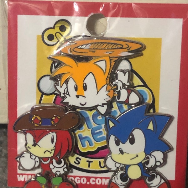 Sonic the Hedgehog Enamel Pin Set - Etsy