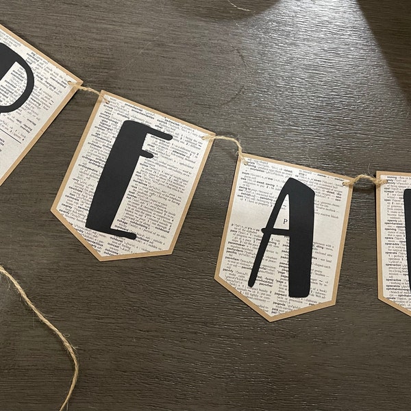 Reading Theme Banner, READ Banner, Book Theme Shower Decor, Book Party ...