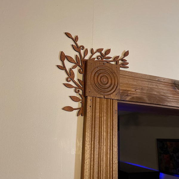 Floral Window and Door Corner Accent / Trim Decoration (set of 2 ...