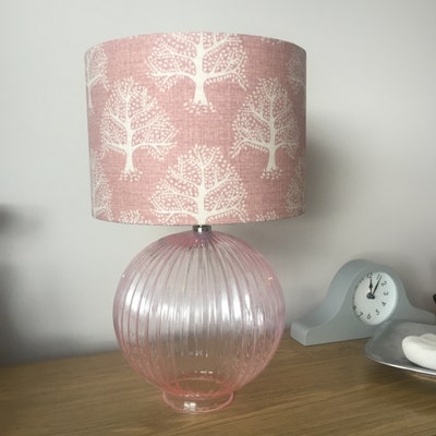 Pink Lampshade Trees Natural Blush Rose 20cm 25cm 30cm 40cm Drum Lamp ...
