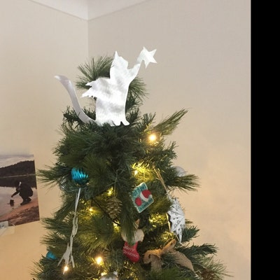 Kitty Cat Angel With Star, Cat Christmas Tree Topper, Pet Memorial ...