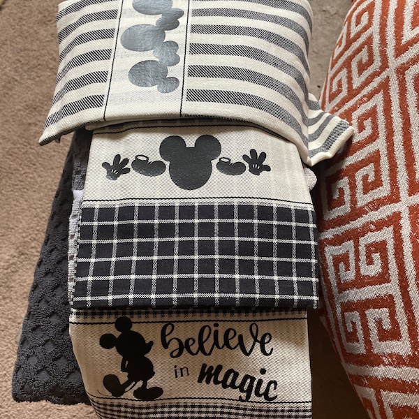 Mickey Mouse Decorative Towel Set - Believe in Magic - Etsy