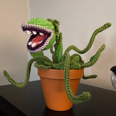 Crochet Audrey 2 Man Eating Plant Photo Tutorial Feed Me Seymour - Etsy