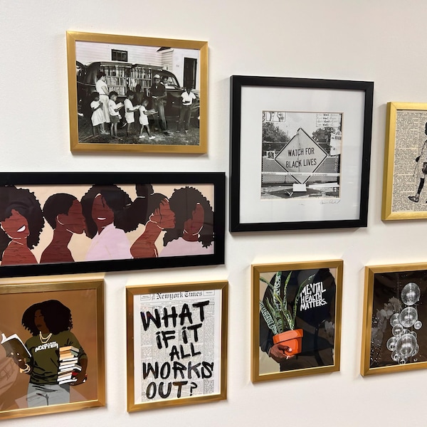 3 Poster Set Black Man Wall Art Set of 3 Strong Black King Art, Black ...