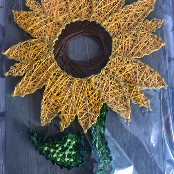 Sunflower String Art - Available Option as D.I.Y. Kit - Large or Small ...