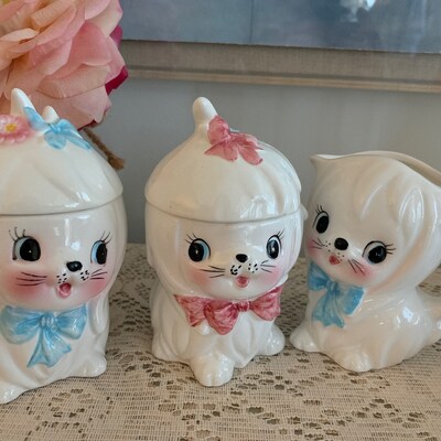 Vintage big Eyed Kitsch Collectibles 4 Pack of - Etsy