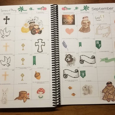 Catholic Saints Banners Printable Planner Stickers Clip Art - Etsy