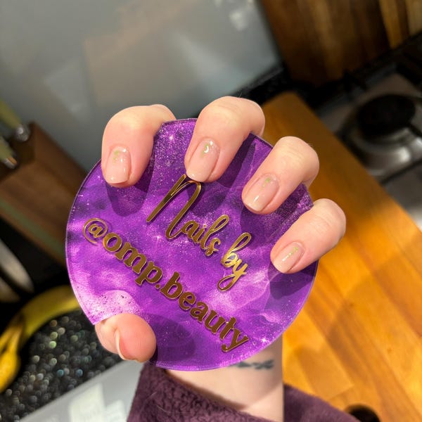 Personalised Nail Prop, Nail Advertising Tool, Nail Tech Prop, Nailfie ...