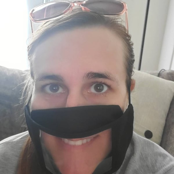 Anti-fog Clear Window Face Mask - Adult Black - Etsy