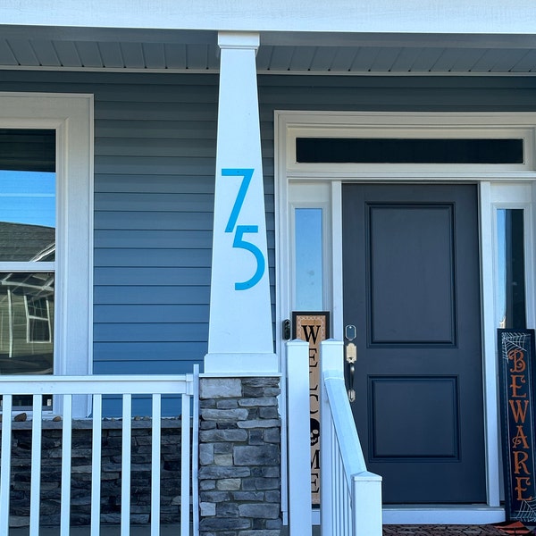 12 Inch Mid Century Metal House Numbers & Letters | MCM Address Numbers ...