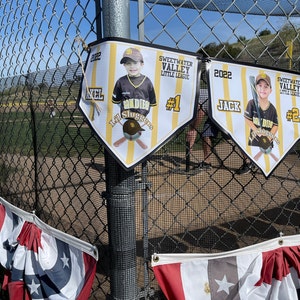 Custom Little League Baseball/softball Vinyl Banners, Flags, Pennants ...