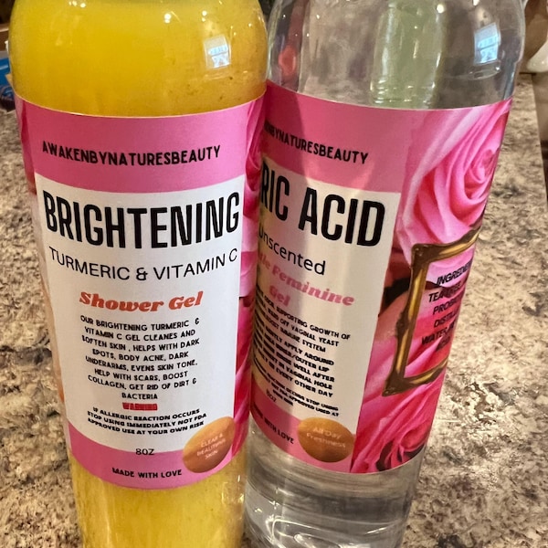 Brightening Turmeric & Vitamin C Shower Gel - Etsy