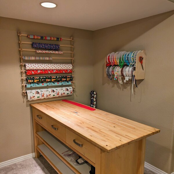 GSS Curling Ribbon Organizer Maxi Desk/wall Unit. Holds 12 Large Spools ...