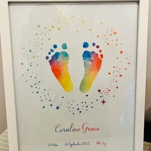 Mommy Footprint Poem Following in Your Footsteps Mothers - Etsy