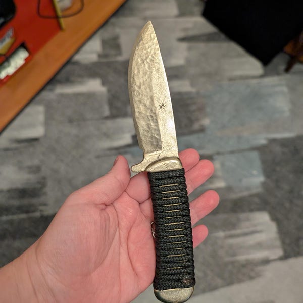 Solid Bronze Bushcraft Style Cleaver/camp Knife - Handmade in USA ...