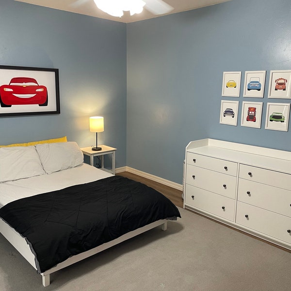 LIGHTNING MCQUEEN | Portrait | Poster | Printable Wall Art ...