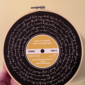 Personalised Song Sheet Music Notes Lyrics Print 1st, 2nd Anniversary ...