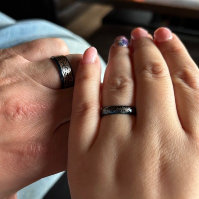 Hammered Ring Racing Ring Checkered Flag Ring Black - Etsy