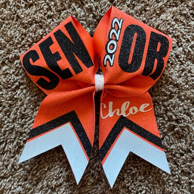 Senior Custom Cheer Bow Made With Your School Colors, Price Listed is ...