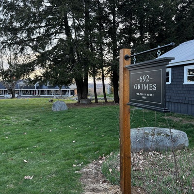 Custom Estate Signage Painted Wood Sign Storefront Signage Business ...