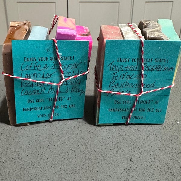 Soap Sample Pack | Handmade Soap Variety Stack | Mini Soap Bundle ...