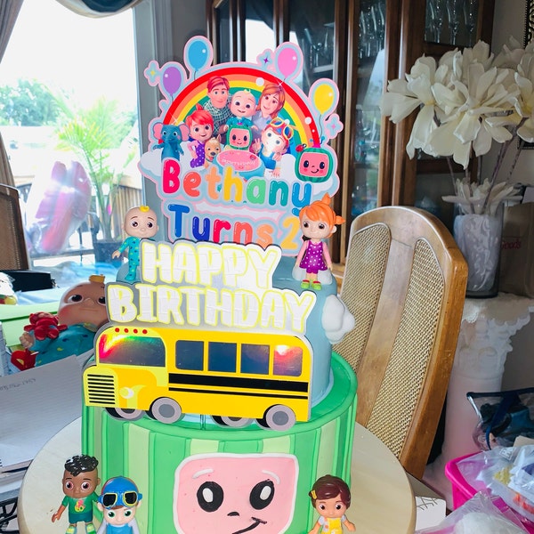 Back to School Birthday Cake Topper, First Day of School Centerpiece ...