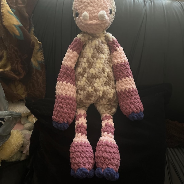 Big + Little Maven Monster Knotted Lovey — Crochet Monster PATTERN - Etsy