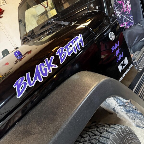 20" X 3.5" Pair of Custom Two Colors Hood Vinyl Decals High-quality ...