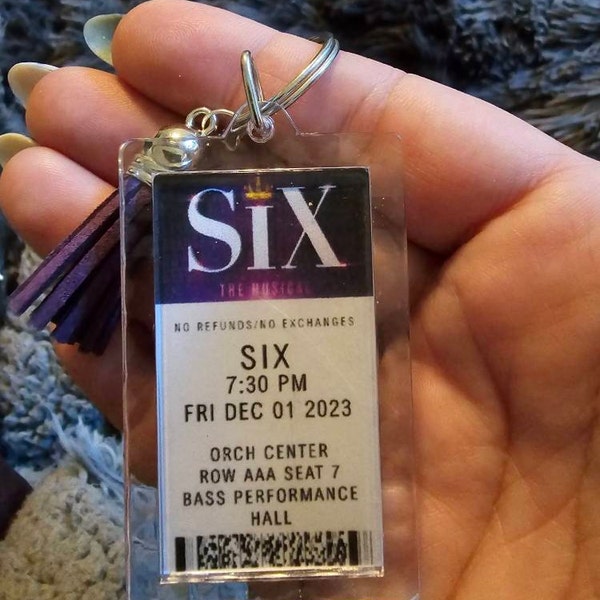 The Phantom of the Opera Broadway Musical Ticket Keychain - Etsy