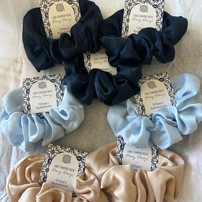 Printable Party Favor Tag for Hair Scrunchies, Personalized Scrunchie ...