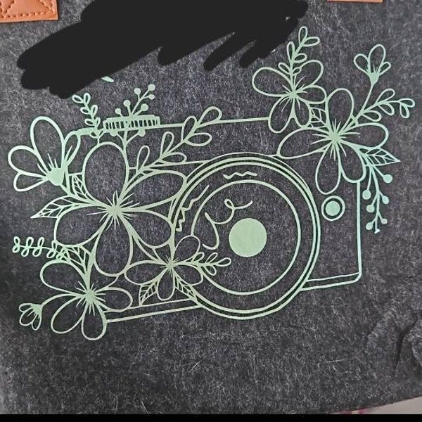 Floral Camera SVG File, Camera Svg, Camera With Flowers Svg, Floral ...