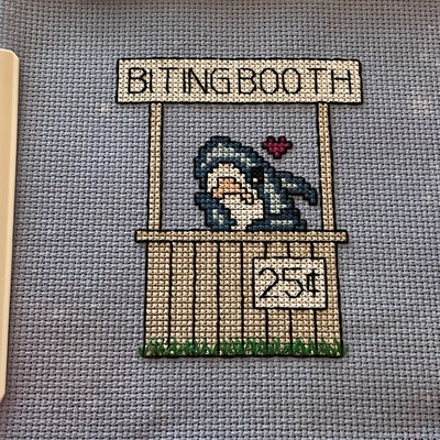 Biting Booth Shark Cross Stitch Pattern PDF - Etsy