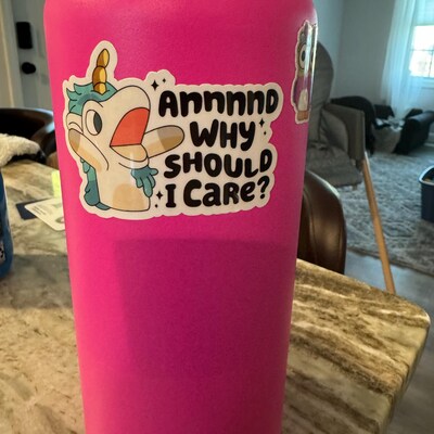 Bluey Friends Holographic Sticker Water Resistant Sticker Water Bottle ...