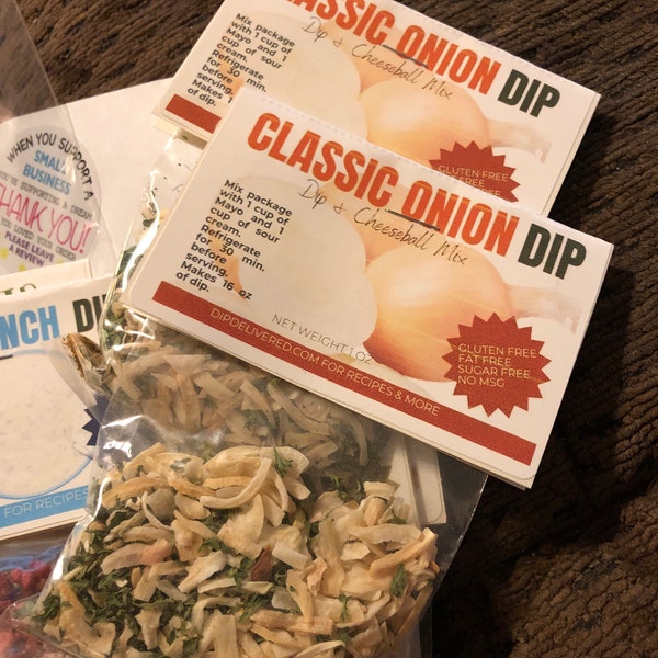 You Pick Flavors 6 Pack Gourmet Dip Mixes - Mix and Match - Easy to ...