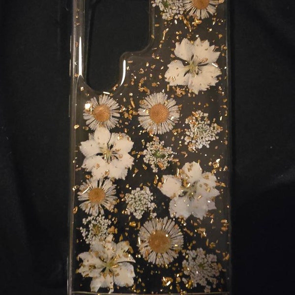 Blue Purple White Flower Bridge Flower Tab Case for Samsung Tab S10 S9 ...