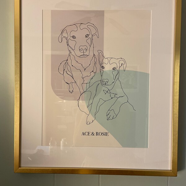 Custom One Line Self Portrait Drawing, Line Art Drawing, One Line ...