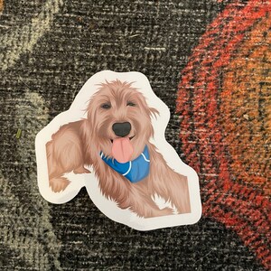 Personalized Dog Stickers Hand Drawn Custom Pet Sticker, Custom Dog ...