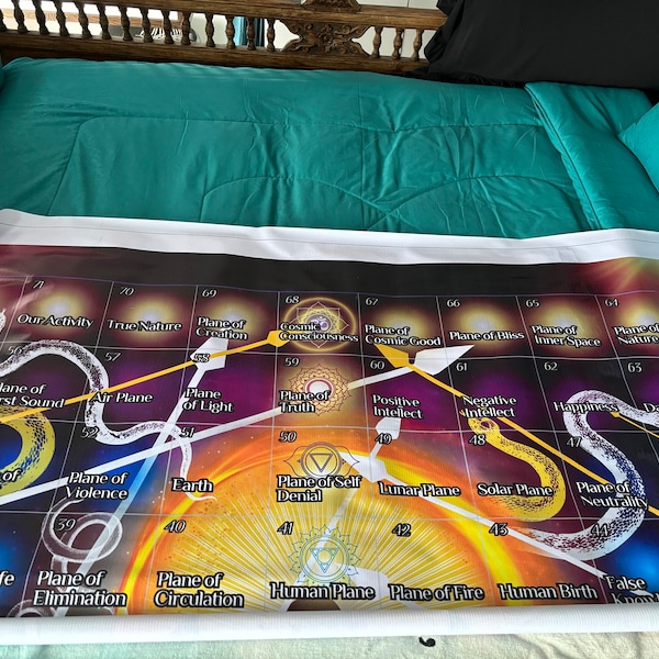 LEELA BOARD GAME Field on English and Sanskrit, Leela Game Board ...