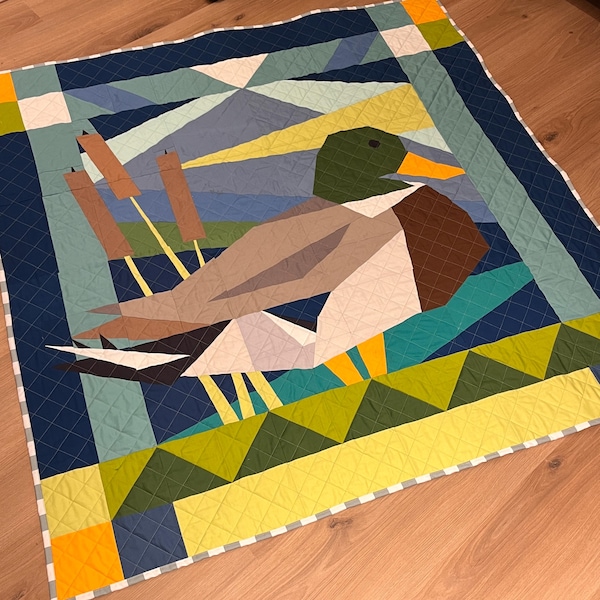 Mr. Mallard the Duck Barn Quilt Painting Pattern: DIY Wall Art Tutorial ...
