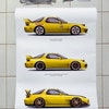 Initial D Keisuke's Red Sun to Project D Mazda RX7 FD3S Evolution - Etsy