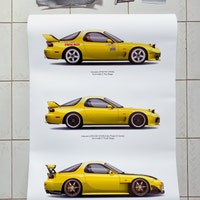 Initial D Keisuke's Red Sun to Project D Mazda RX7 FD3S Evolution - Etsy